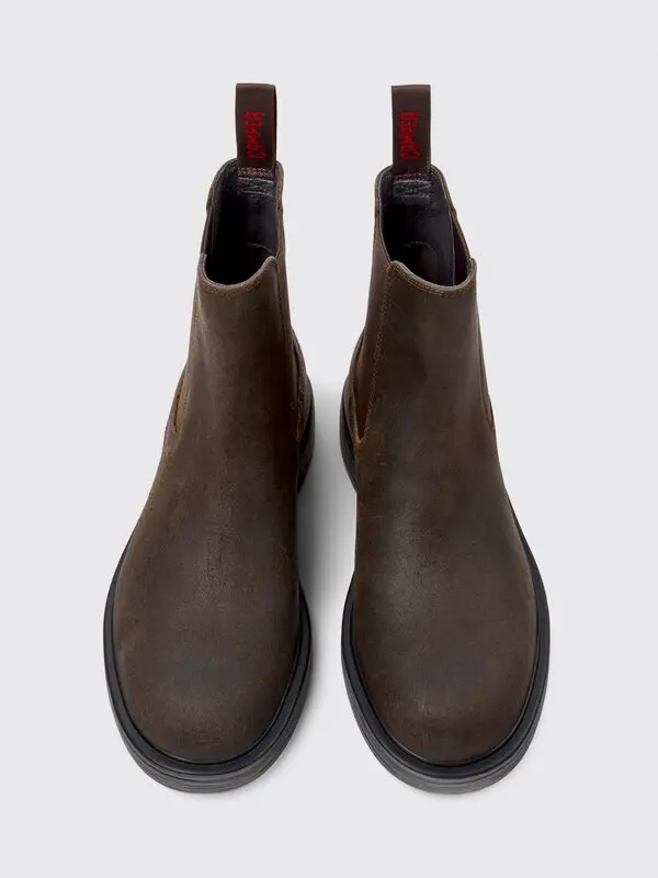 Camper Dean Suede Chelsea Boots - Brown