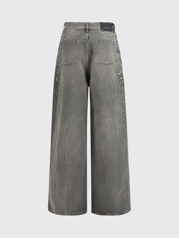 GOLDEN GOOSE Embellished Wide Leg Jeans