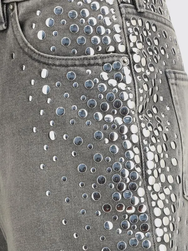 GOLDEN GOOSE Embellished Wide Leg Jeans
