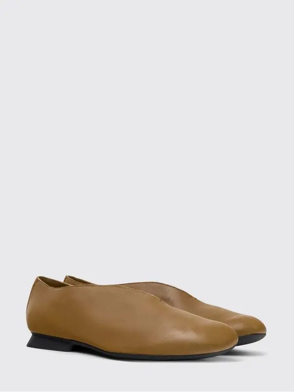 Camper Casi Myra Leather Ballerinas - Brown