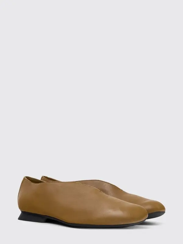 Camper Casi Myra Leather Ballerinas - Brown