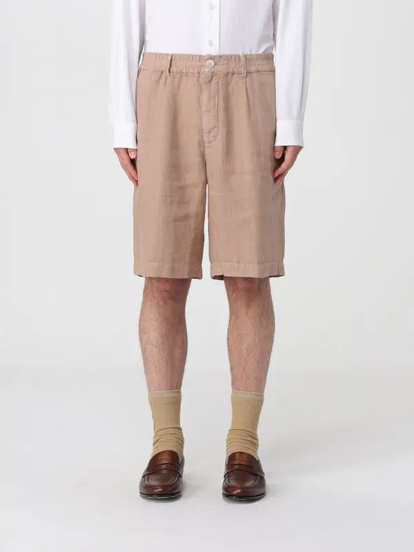 Brunello Cucinelli Linen Chino Shorts - Brown