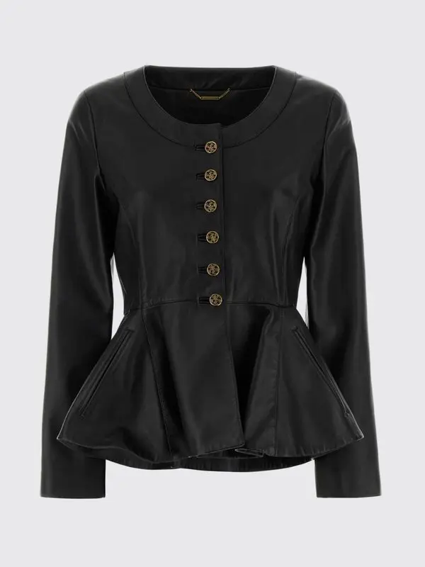 Chloé Lambskin Leather Peplum Jacket