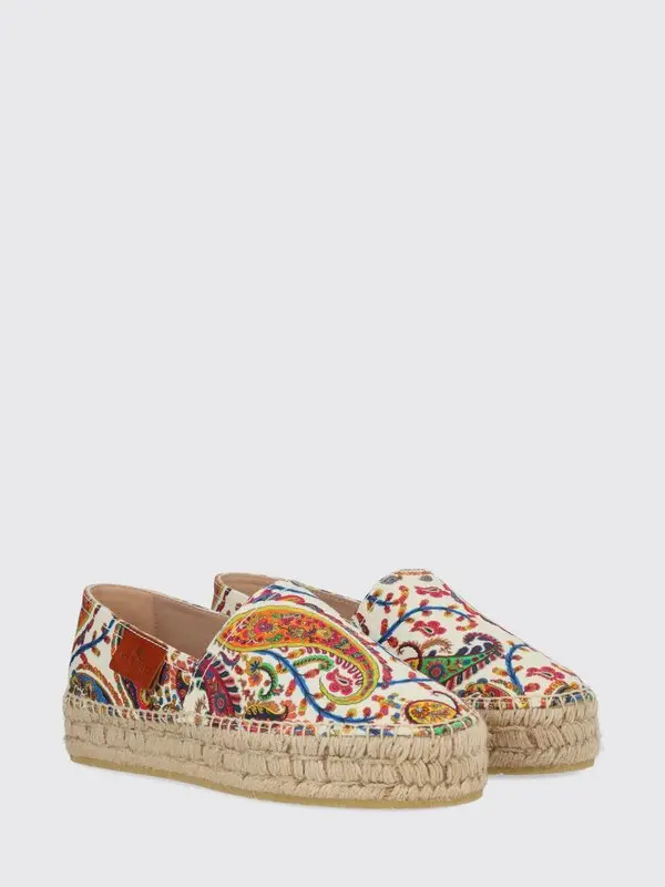 Etro Paisley Print Cotton Espadrilles - Multicolor