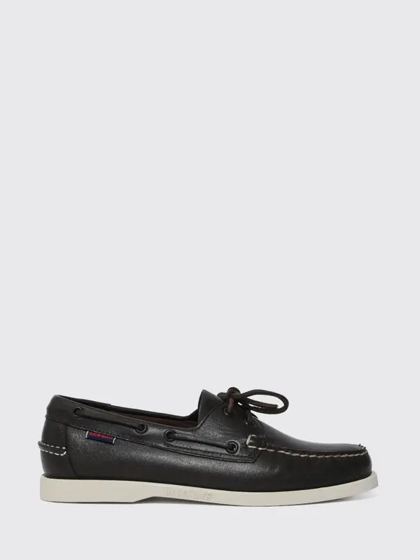 SEBAGO Leather Docksides Boat Loafers - Brown