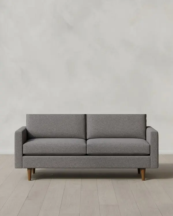 Quince Atlas Midcentury Sofa In Performance Basketweave - Ash