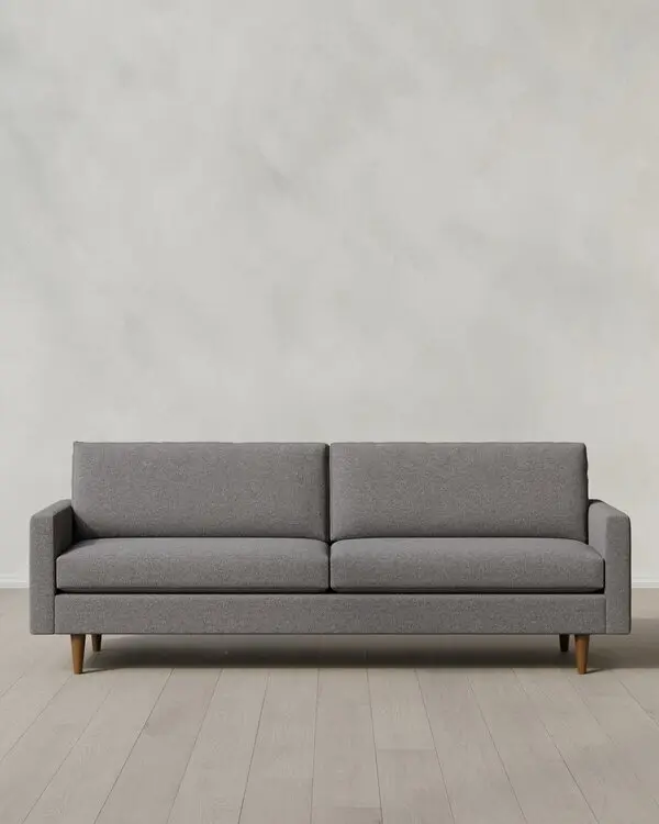 Quince Atlas Midcentury Sofa In Performance Basketweave - Ash