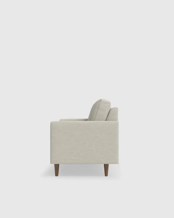 Quince Atlas Midcentury Sofa In Performance Basketweave - Fog