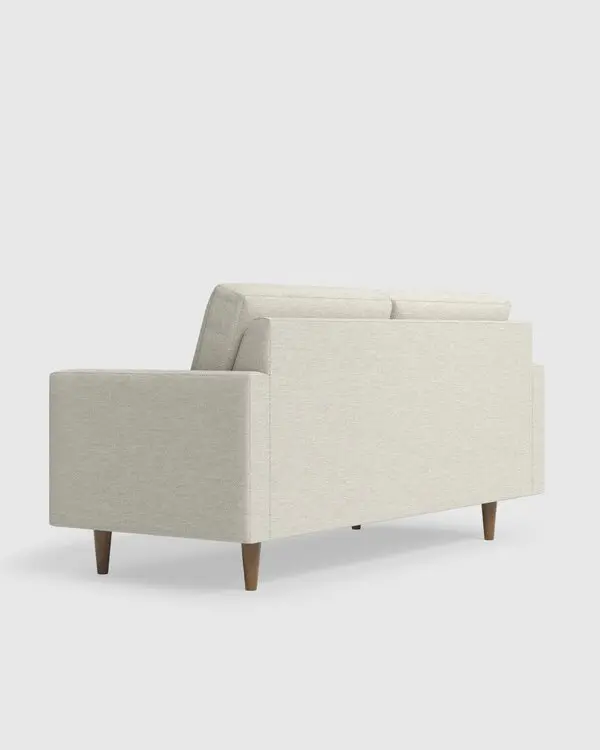 Quince Atlas Midcentury Sofa In Performance Basketweave - Fog