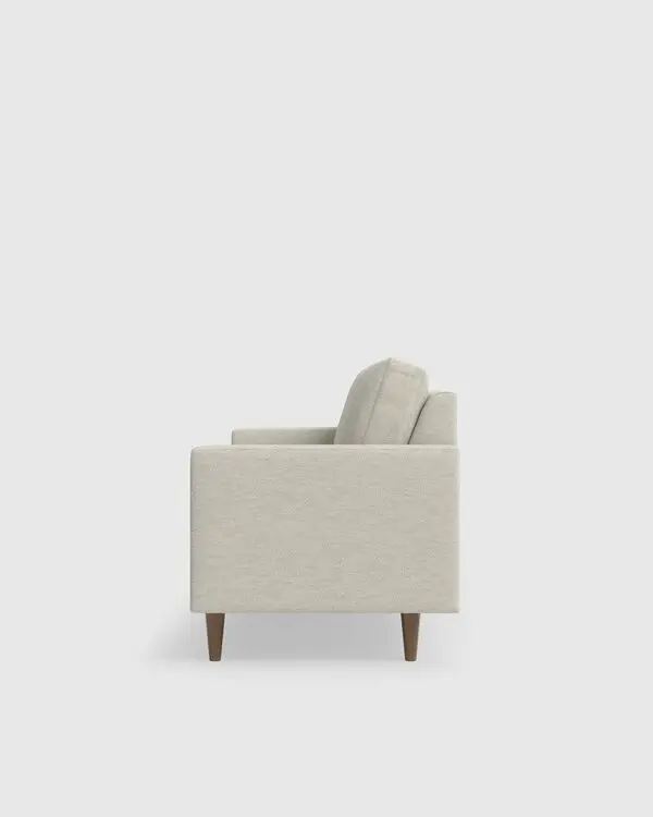 Quince Atlas Midcentury Sofa In Performance Basketweave - Fog