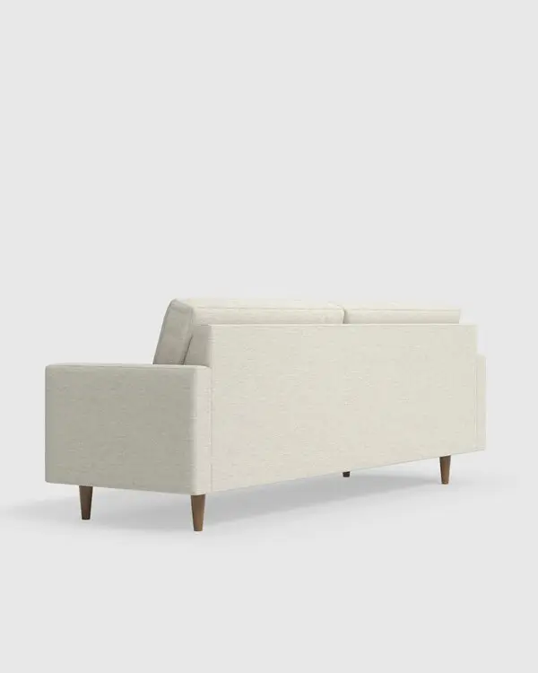 Quince Atlas Midcentury Sofa In Performance Basketweave - Fog