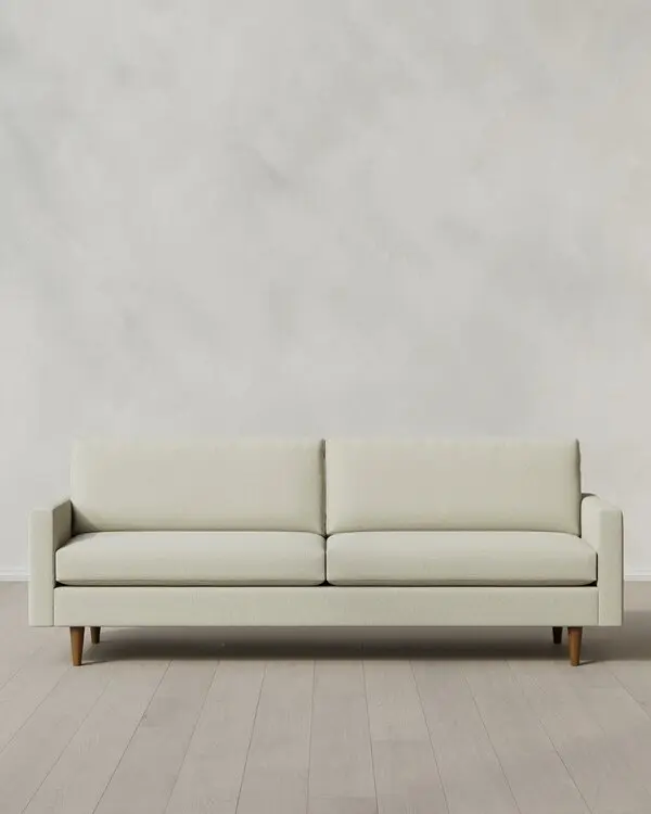 Quince Atlas Midcentury Sofa In Performance Basketweave - Ivory