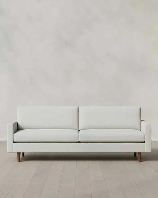 Quince Atlas Midcentury Sofa In Performance Basketweave - Snow
