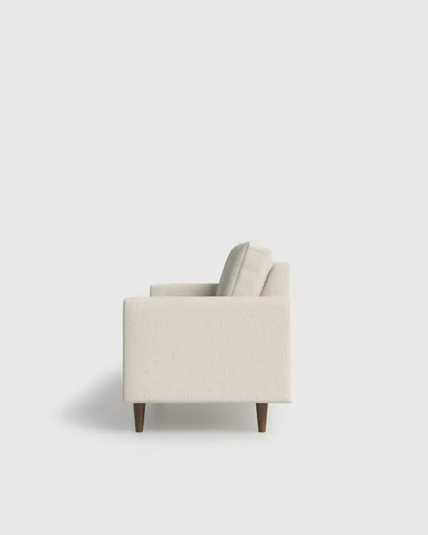 Quince Atlas Midcentury Sofa In Performance Chenille Linen Blend - Ink