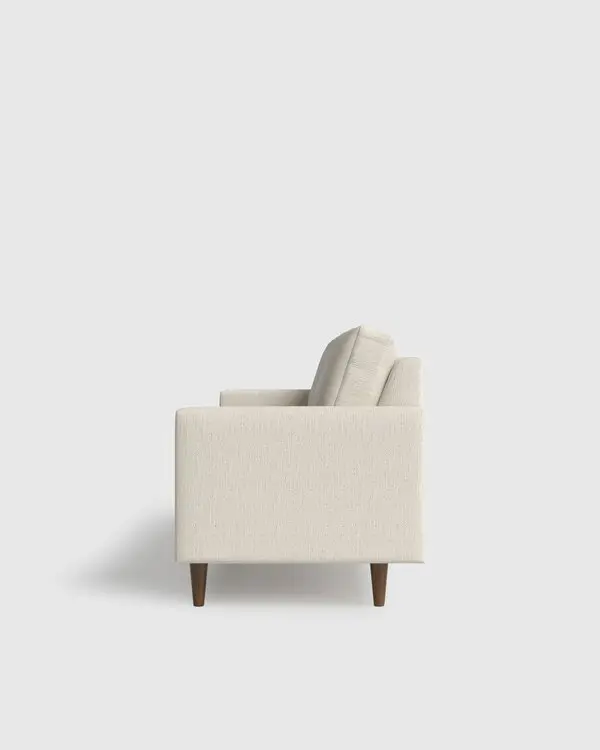 Quince Atlas Midcentury Sofa In Performance Chenille Linen Blend - Ink