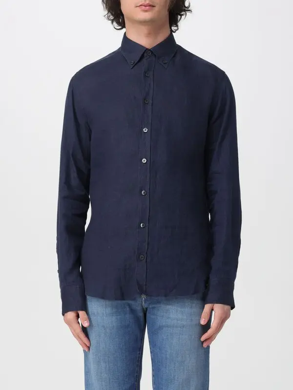 COLMAR Classic Linen Shirt - Navy