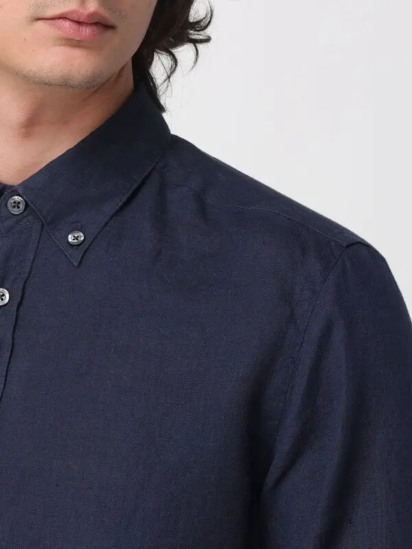 COLMAR Classic Linen Shirt - Navy