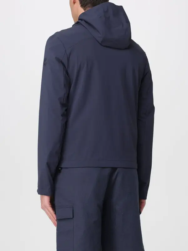 COLMAR Hooded Stretch Microfiber Jersey Zip-up Jacket - Blue