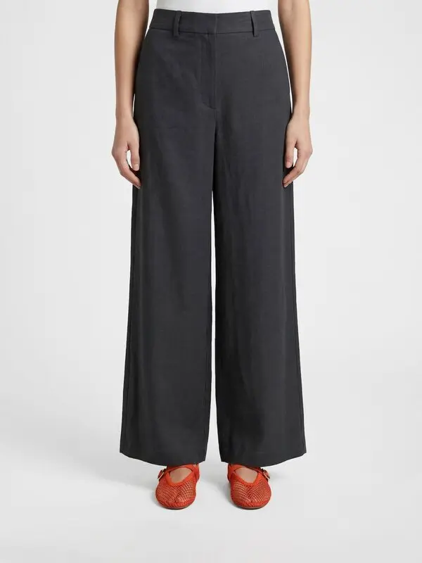 Giorgio Armani Wide Leg Trousers - Black