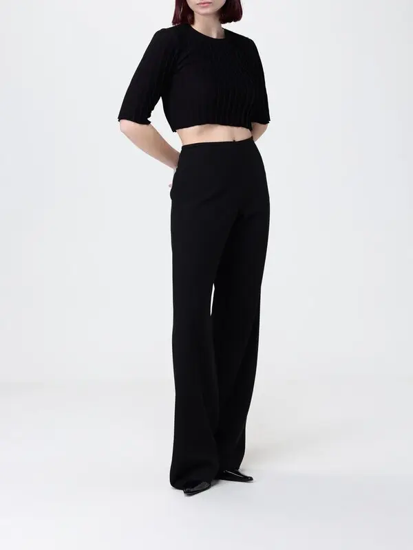Max Mara Ribbed Cropped Knit Top