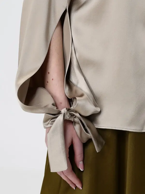 Max Mara Silk Satin Shirt - Sand