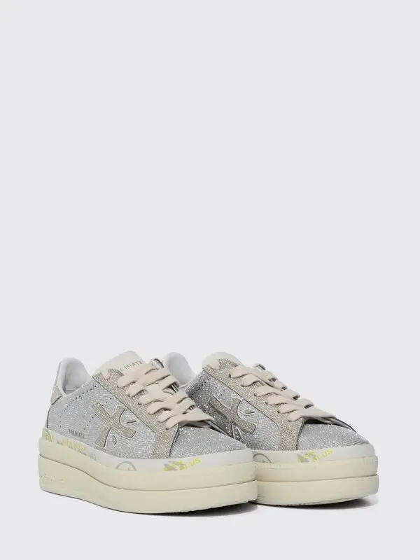 Premiata Embellished Sneakers - Silver