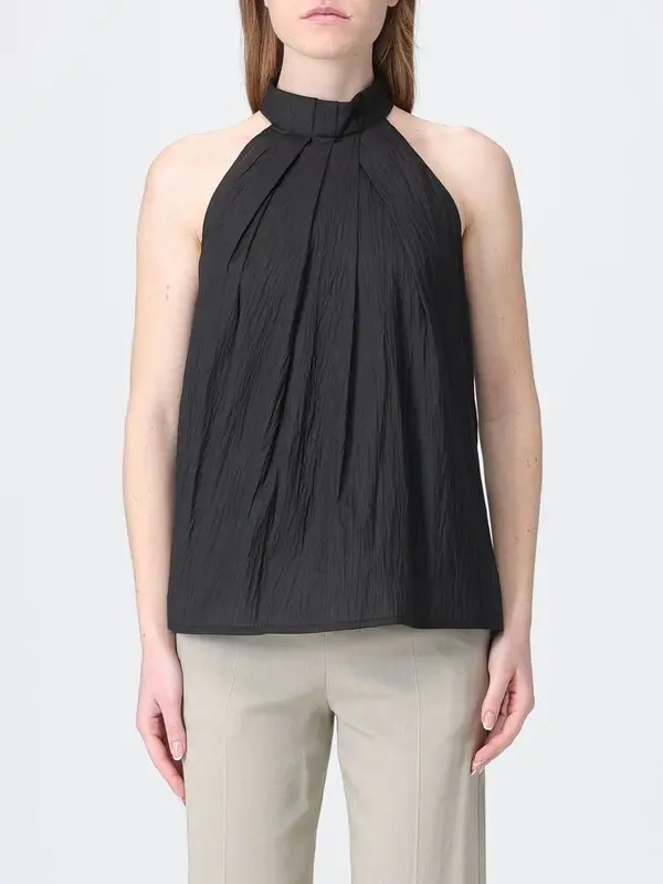 TELA Inca Halter Neck Sleeveless Top - Black