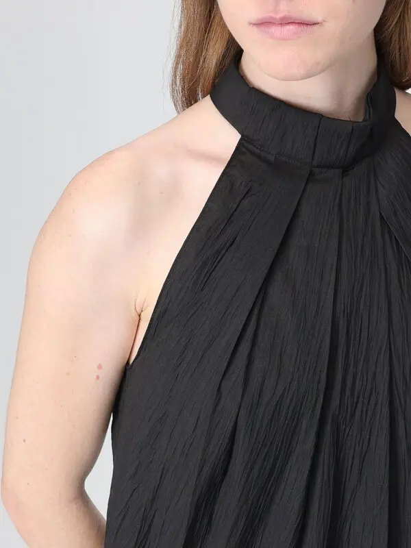 TELA Inca Halter Neck Sleeveless Top - Black