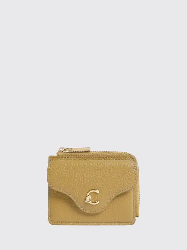 COCCINELLE Leather Wallet With Clasp Closure - Green