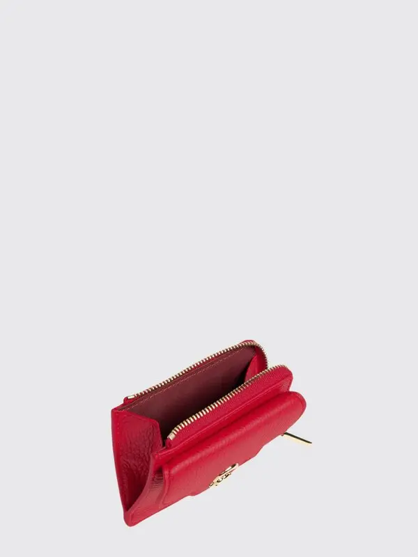 COCCINELLE Leather Wallet With Clasp Closure - Red