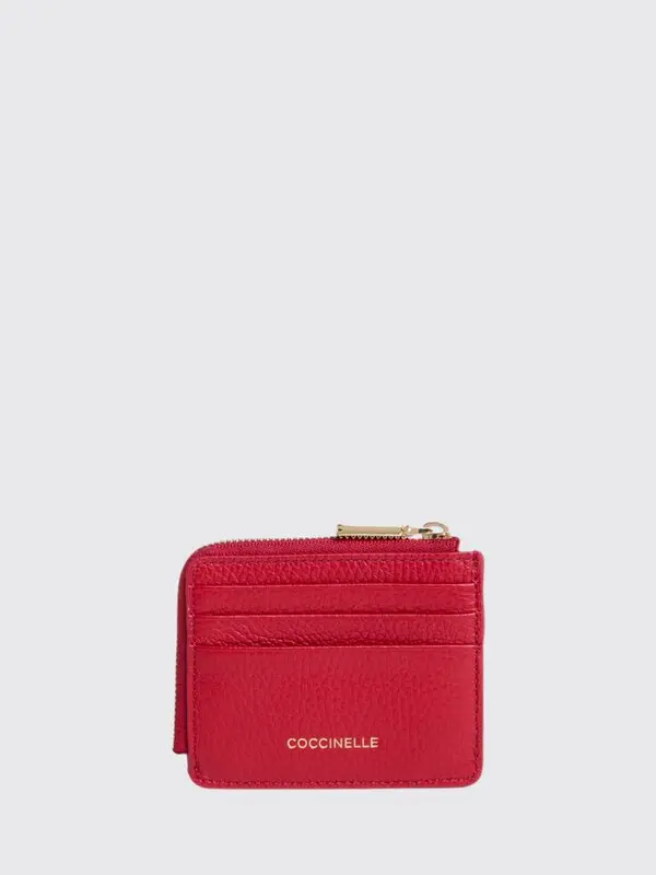 COCCINELLE Leather Wallet With Clasp Closure - Red