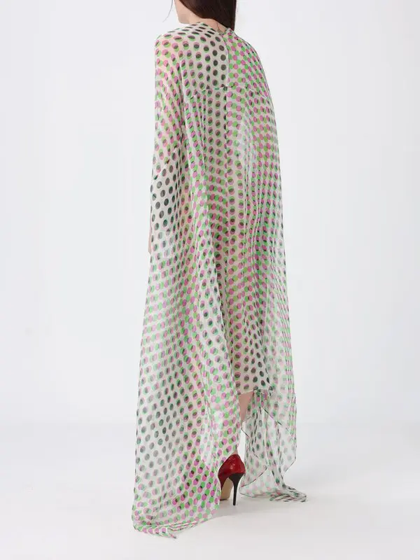 Dries Van Noten Asymmetrical Printed Silk Dress