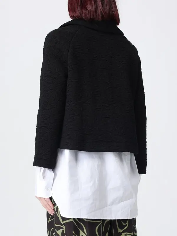 Dries Van Noten Double-breasted Textured Jacket - Black