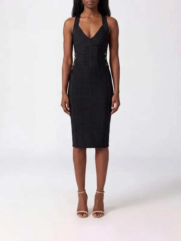 Elisabetta Franchi Midi Dress - Black