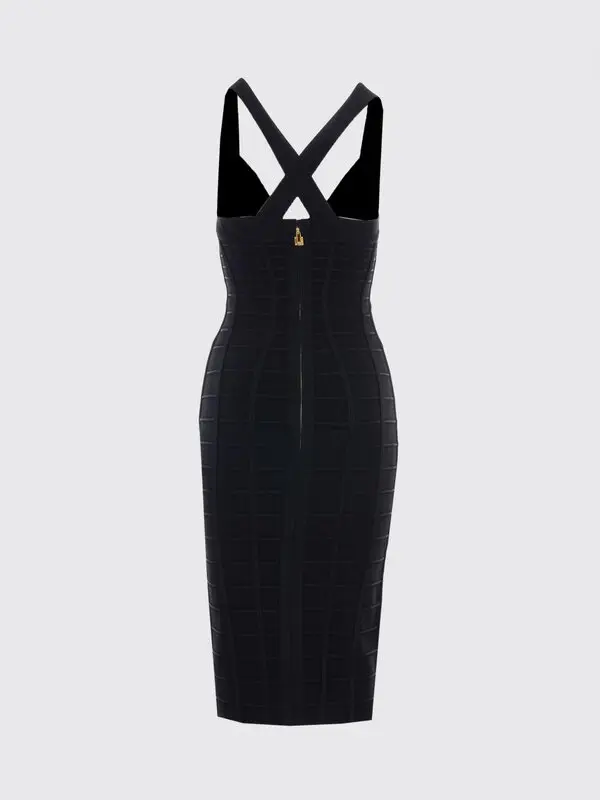 Elisabetta Franchi Midi Dress - Black
