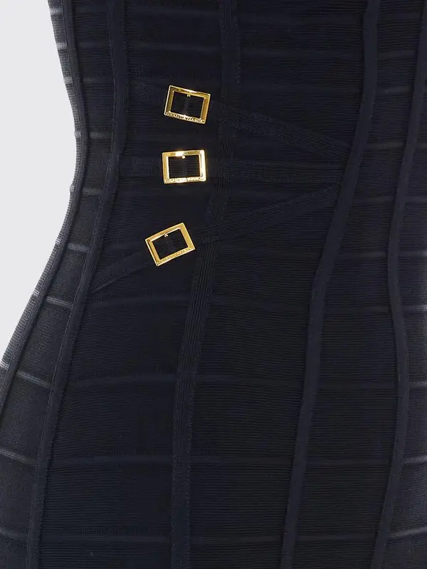 Elisabetta Franchi Midi Dress - Black