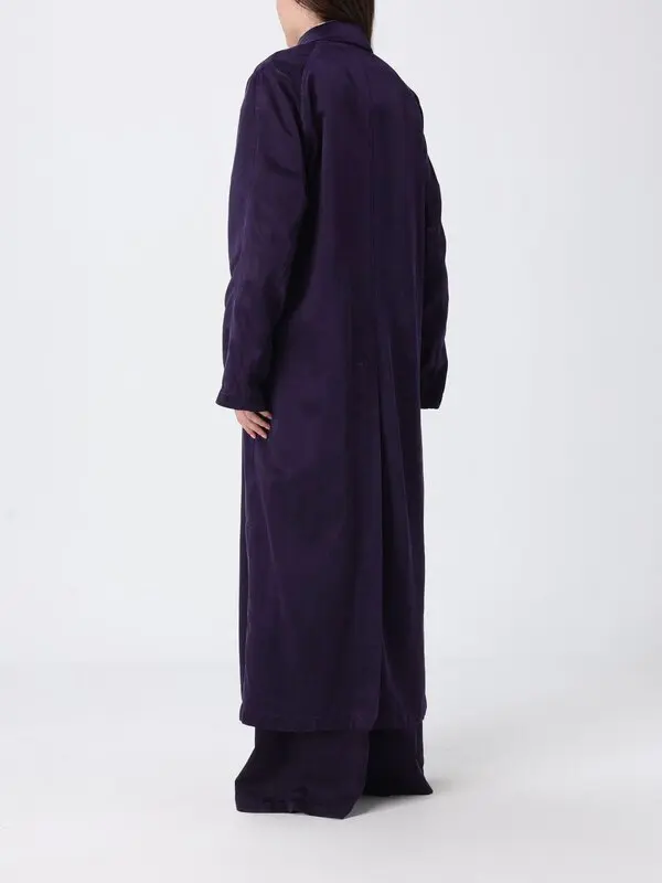 Dries Van Noten Long Cotton Blend Trench Coat