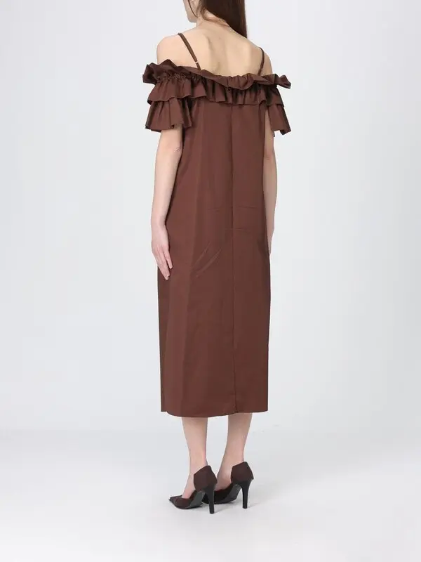 HANITA Off-the-shoulder Ruffled Dress - Ebony