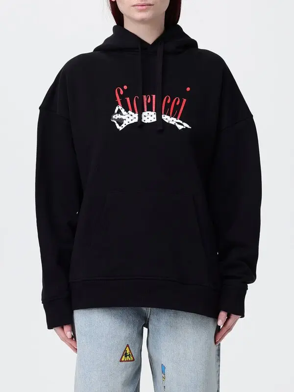 Fiorucci Hoodie With Graphic Print - Black