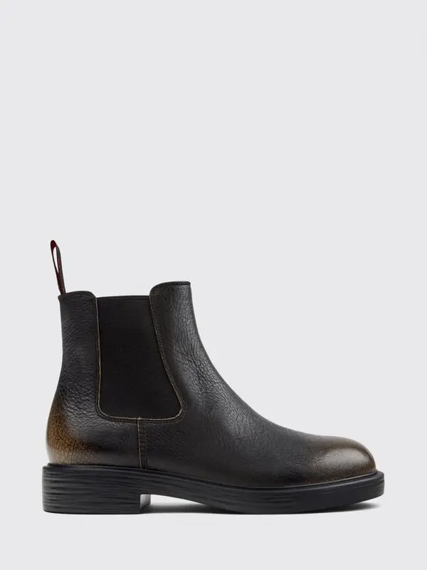Camper Dean Grained Leather Ankle Boots - Multicolor