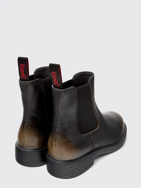 Camper Dean Grained Leather Ankle Boots - Multicolor