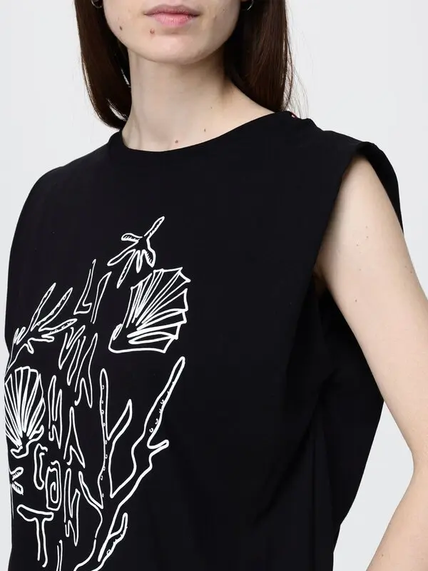 Liviana Conti Sleeveless T-shirt With Graphic Print