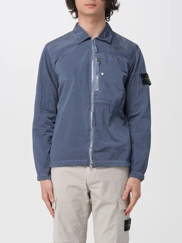 Stone Island Zip Up Jacket - Blue