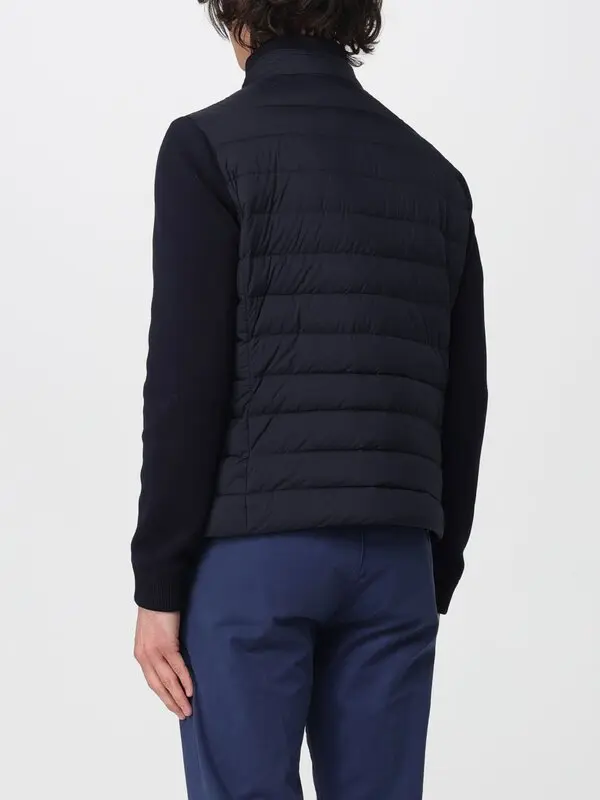 MOORER Down Padded Quilted Jacket - Blue