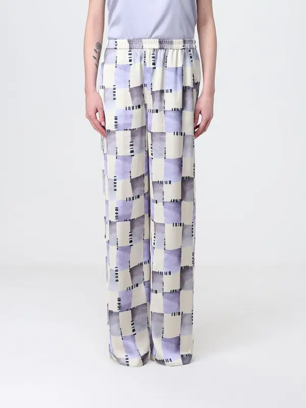 Emporio Armani Wide Leg Printed Trousers