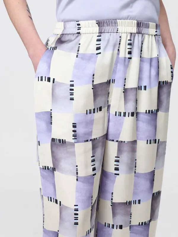 Emporio Armani Wide Leg Printed Trousers