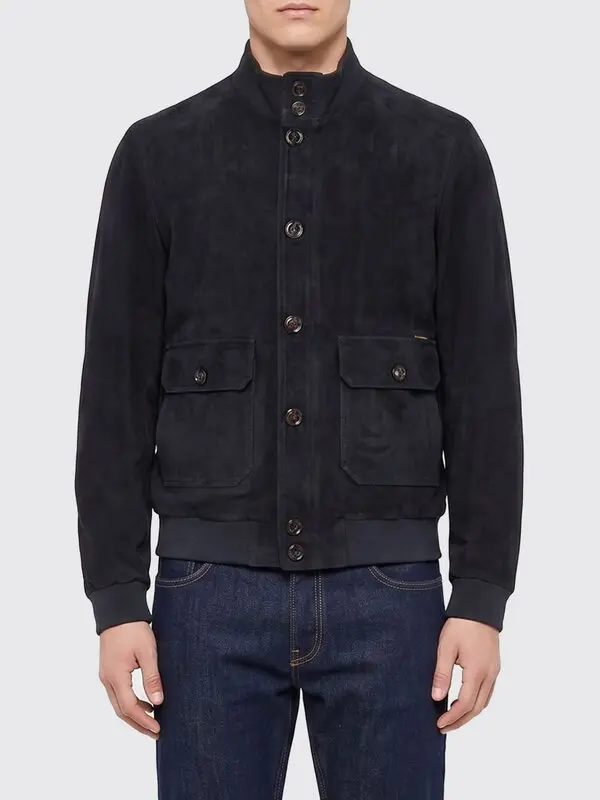 MOORER Bomber Jacket - Blue
