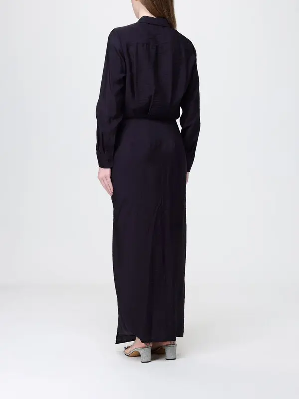 Emporio Armani Long Sleeve Shirt Dress - Blue