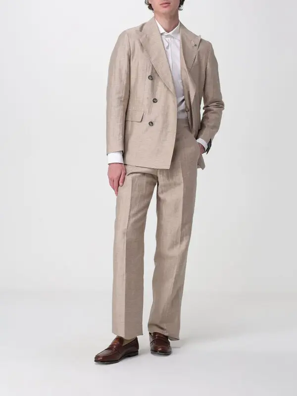 Tagliatore Double-breasted Linen Blend Suit