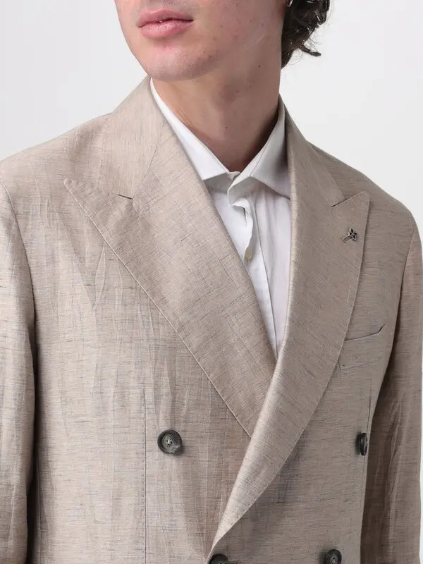 Tagliatore Double-breasted Linen Blend Suit